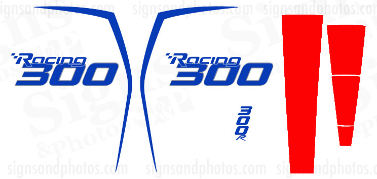 Mercury Racing 300 R Decal set